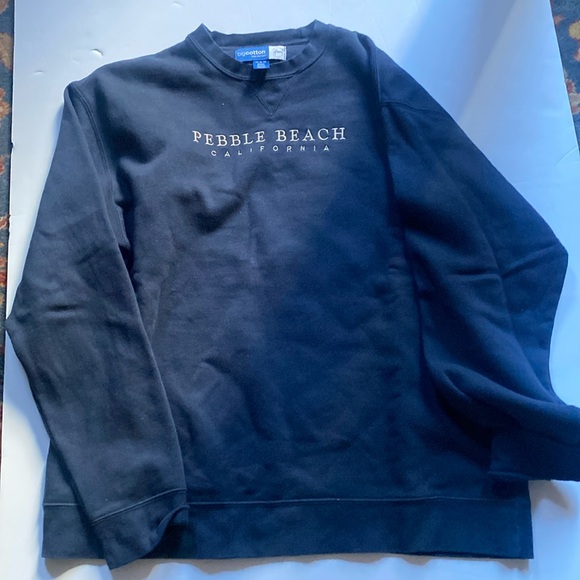 Big Cotton | Shirts | Navy Sweatshirt Pebble Beach California | Poshmark